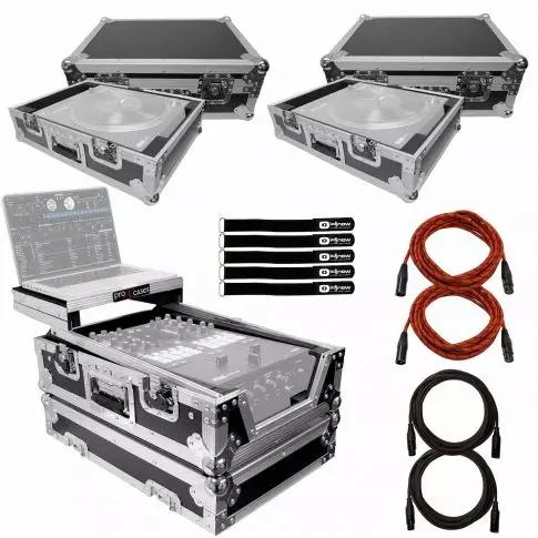 11" Rane 72 Mixer Case with (2) Rane 12 Cases & Cables | IDJNOW