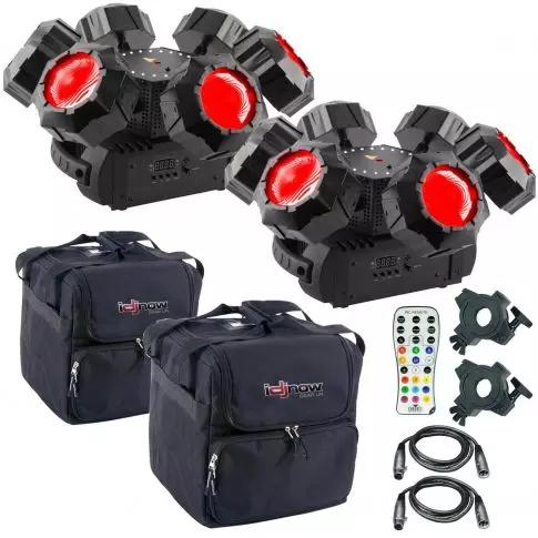 (2) Chauvet DJ Helicopter Q6 Lights with Cases | IDJNOW