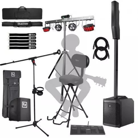 Electro-Voice EVOLVE 30M Black System w/ Light Bar | IDJNOW