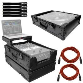 11" Rane 72 Black Case with Rane 12 Black Case & Cables | IDJNOW