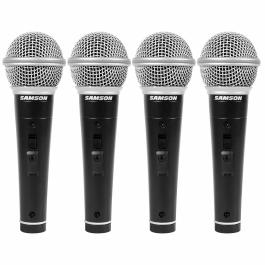 (4) Samson M10 Handheld Dynamic Vocal Microphones | IDJNOW