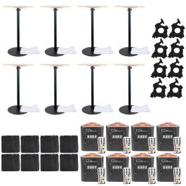 8x Eliminator Decor Tables & Chauvet DJ Uplights | IDJNOW