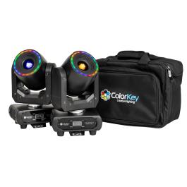 ColorKey CKU-5072 Halo Spot 100 Moving Head 2-Pack with Bag