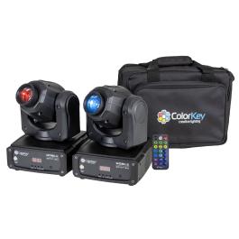 ColorKey CKU-6102 Mobile Spot 50 Moving Head 2-Pack with Bag