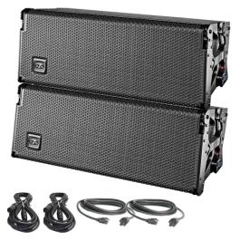 (2) DAS Event 208A Dual 8" Multipurpose Powered Line Array Speakers ...