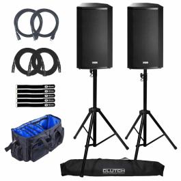 2x FBT VENTIS 115A Active 15" Speakers with Stands | IDJNOW