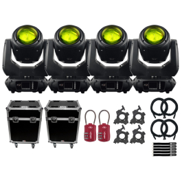 JMAZ Lighting JZ3013 Attco Beam 230 4-Pack with Road Cases