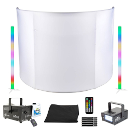 JMAZ Lighting JZ5010 Command Booth with LED Tubes & Fog