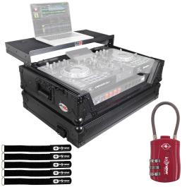 ProX Black Denon Prime 2 Case with Red TSA Lock | IDJNOW