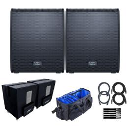 QSC LS118 18" Subwoofer 2-Pack with Covers Package