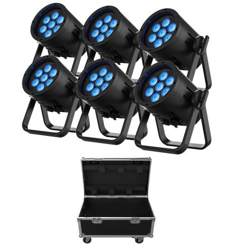 Chauvet Professional WELL POD 2 (6) Black Pars with Case