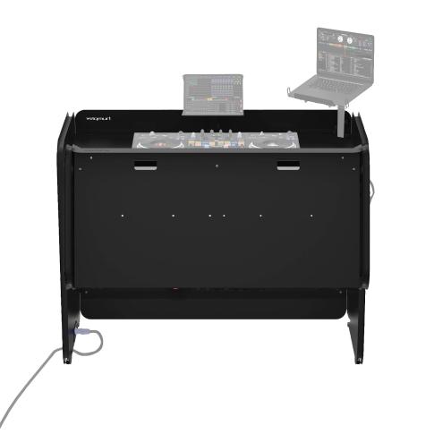 ProX XFH-CUBE BLK Humpter Cube DJ Workstation in Black