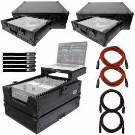 11" Rane 72 Black Case with Rane 12 Black Cases & Cables | IDJNOW