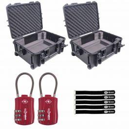 (2) ProX XM-CDHW UltronX Cases with Combo Locks | IDJNOW
