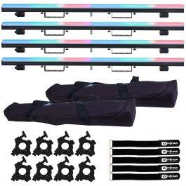 (4) ADJ Pixie Strip 60 Strips with Cases | IDJNOW