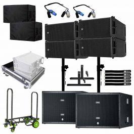 (4) RCF HDL6-A Line Arrays with 18" Subwoofers | IDJNOW