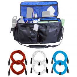 Clutch Utility Bag with Red, White, & Blue Cables | IDJNOW