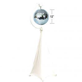 Eliminator Decor MBSK Motorized Mirror Ball Stand with White Scrim ...
