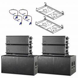 (4) DAS Event-208A Dual 8" Powered Line Array Speakers & (2) Event 218A ...