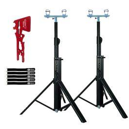 2x Global Truss DT-PRO4000 13' Stands with Adapters | IDJNOW