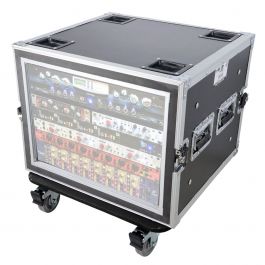ProX T-8RSP 8U Shockproof Amp Rack Flight Case | IDJNOW