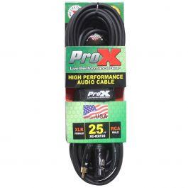 ProX XC-RXF25 25FT RCA to XLR3-F Audio Cable | IDJNOW