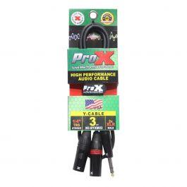 ProX XC-SYXM03 3FT 1/4" TRS-M Stereo Cable | IDJNOW