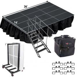 ProX StageQ 16' x 24' Platform with 7 Step Unit | IDJNOW