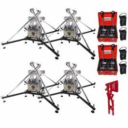 4x ProX XTP-GSBPACK164 Truss Towers & Chain Hoists | IDJNOW