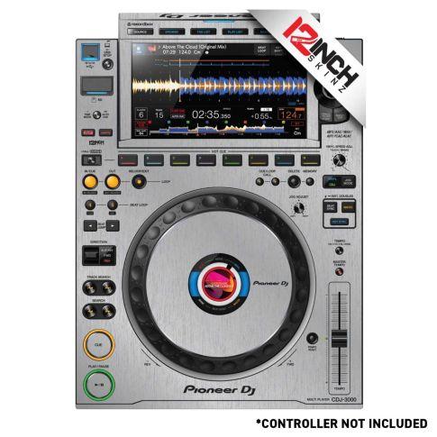 12 Inch Skinz PIO-CDJ-3000-BR/SILVR (25) Piece Metallic Skinz Kit for ...