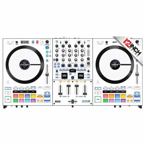 12Inch Skinz White/White Adhesive Kit for Rane Four | IDJNOW