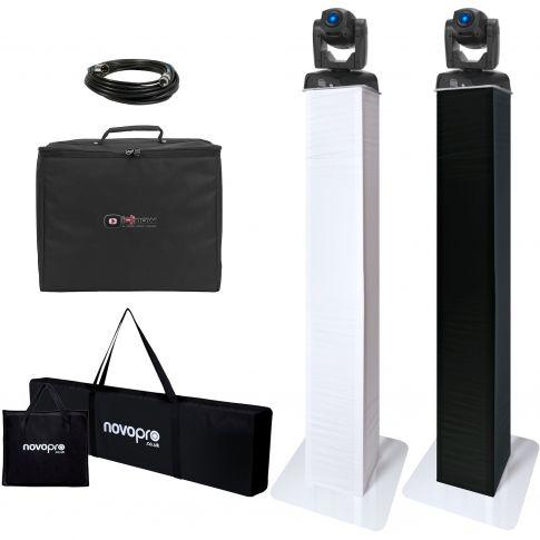 2x ADJ Pocket Pro Heads with Podiums & Bag | IDJNOW