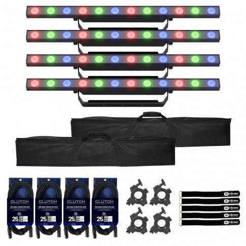 4x Chauvet DJ COLORband Pix ILS Strip Lights & Bags | IDJNOW