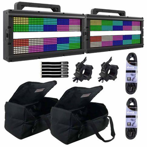 2x ADJ JOLT PANEL FXIP Panel Fixtures with Bags | IDJNOW