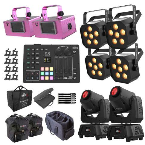 4x Chauvet DJ EZLink Par Q6BT ILS Pars with Lasers | IDJNOW