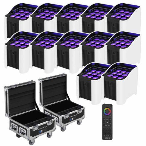 Chauvet Freedom Flex H9 IP White 12 Pack with Remote | IDJNOW