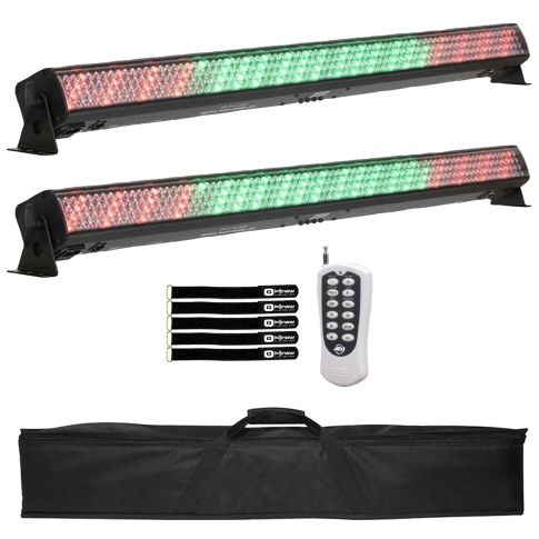 2x Eliminator Mega Bar RGBA EP Fixtures with Remote | IDJNOW