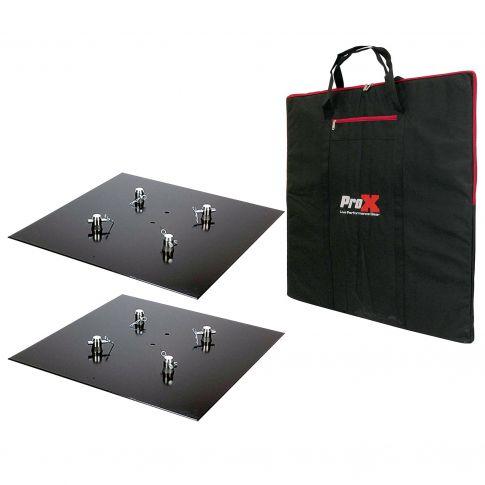 Global Truss Steel Base Plates (2-pack) with Padded Bag | IDJNOW