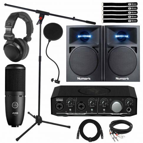 2x Numark Monitors with Interface & Recording Mic | IDJNOW