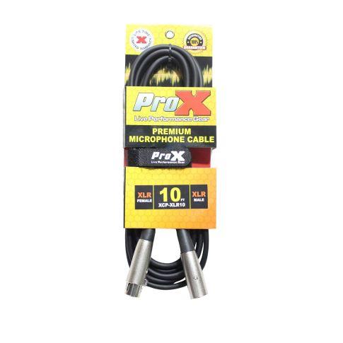 ProX XCP-XLR10 10FT XLR3 Audio Microphone Cable | IDJNOW