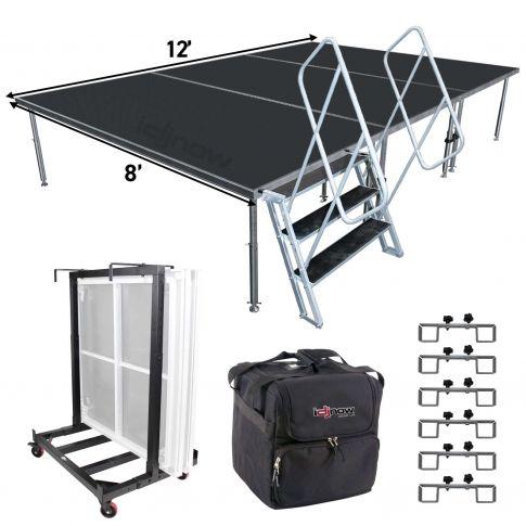 ProX StageQ 12' x 8' Platform with 3 Step Unit | IDJNOW